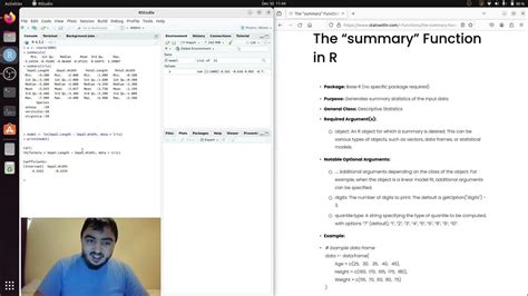 The Summary Function In R Youtube