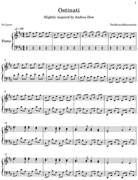 Ostinati Sheet Music For Piano
