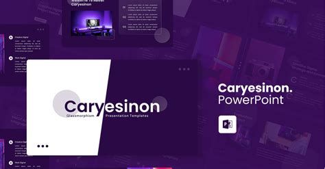 Caryesinon Glassmorphism Powerpoint Template