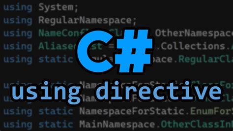 Everything There Is To Know About The C Using Directive Youtube