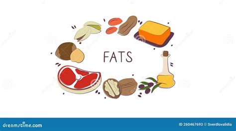 Phospholipids Containing Food Groups Of Healthy Products Containing Vitamins And Minerals Set