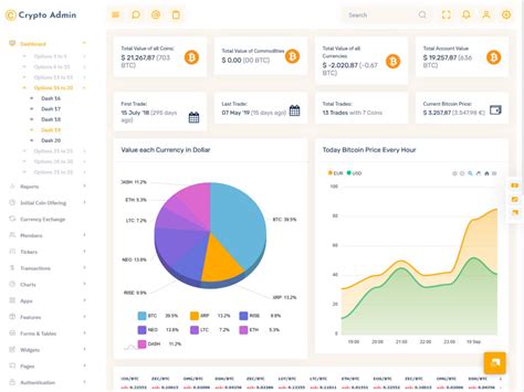 Crypto Cryptocurrency Admin Dashboard Template With Ui Framework