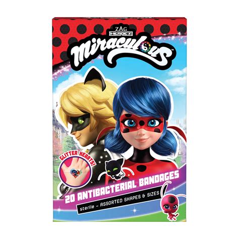Zag Heroez Miraculous Ladybug Antibacterial Bandages Assorted Sizes