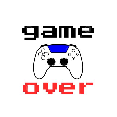 Game Over Pixel Vector Art Png Game Over Joystick Game Png Image For Free Download