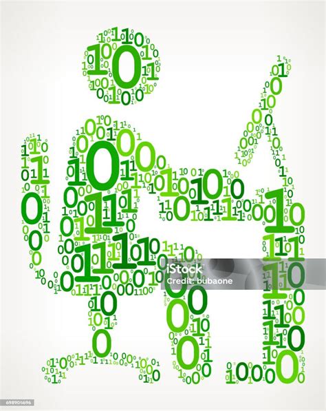 이진 코드를 작동 하는 사업가 한 벡터 일러스트 레이 션 제로 0에 대한 스톡 벡터 아트 및 기타 이미지 0 1 가상현실 Istock