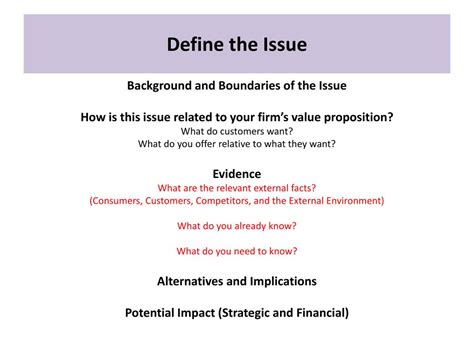 Ppt Strategic Issue Assignment Powerpoint Presentation Free Download