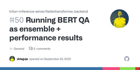 running bert qa as ensemble performance results · triton inference