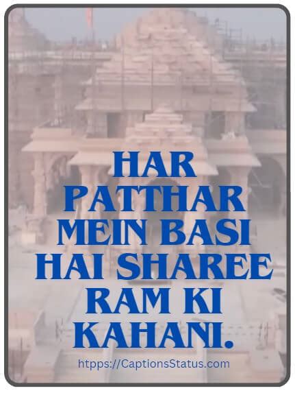 Inspiring Ayodhya Ram Mandir Captions Quotes And Shayari Whatsapp