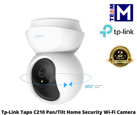 tp link tapo c210 pan tilt day night view home security wi fi camera