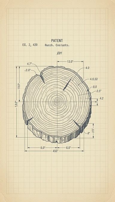 Free Vintage Tree Blueprint Image Vintage Patent Blueprint