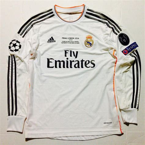 Ucl Final Lisbon 2014 2013 Real Madrid Long Sleeve Jersey Ronaldo 7