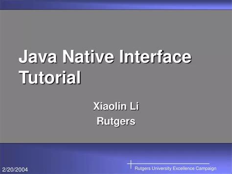 PPT Java Native Interface Tutorial PowerPoint Presentation Free Download ID 3025834