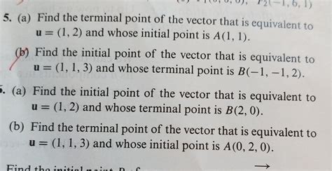 solved tutut 121 0 1 5 a find the terminal point of