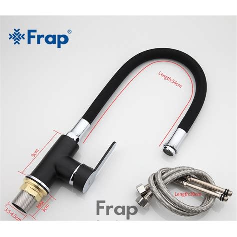 Купить Смеситель Frap F4042 для кухни гибкий излив черный в каталоге ...
