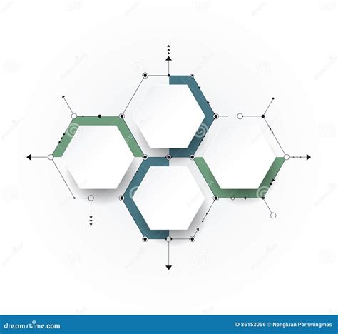Vector Molecule Structure Model Sign 130925013