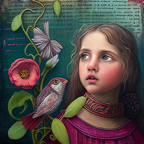 Ai产生的 女孩 鸟 Pixabay上的免费图片