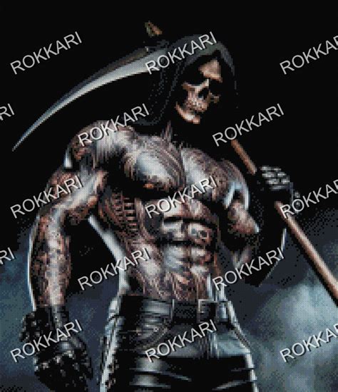 Pre Order Sex Reaper Rokkari Diamond Painting Dark Art Accesories