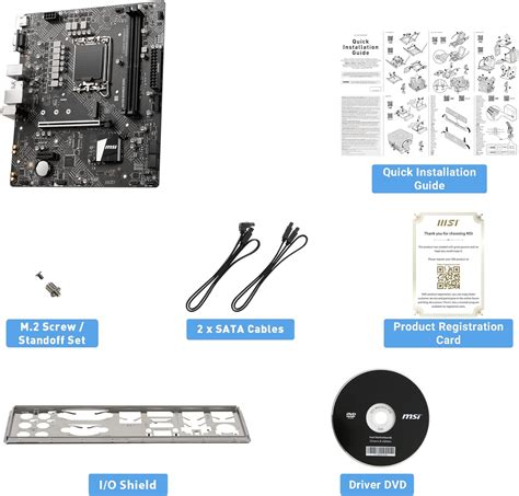 Msi Ddr4 Motherboard Micro Atx 12th Gen