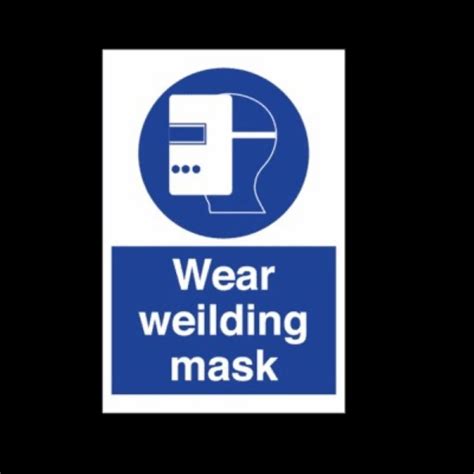 Wear Wielding Mask Sign Safety Labels At ₹ 26 25 Piece Safety Labels In Mumbai Id 2855008607355