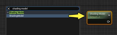 from material expression shading model in unreal engine unreal engine