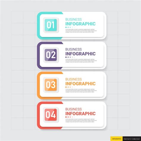 Modelo De Infográficos Vetor Premium