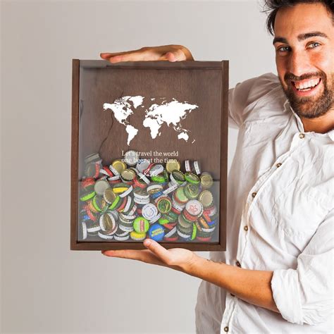 World Beer Cap Map Etsy