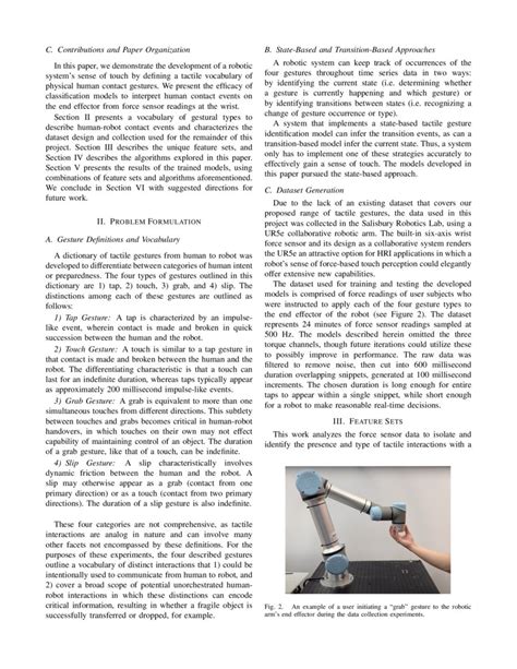 human tactile gesture interpretation for robotic systems deepai