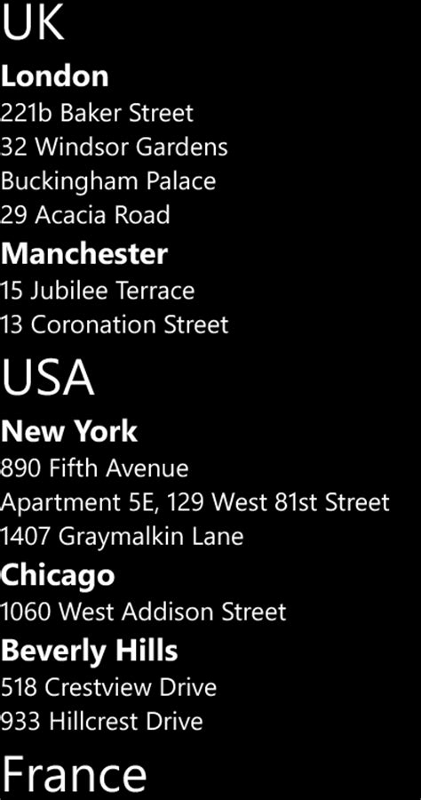 windows phone listview and grouping