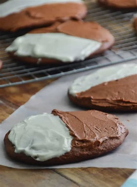 Upstate New Yorks Iconic Half Moon Cookie Recipe Home In The Finger
