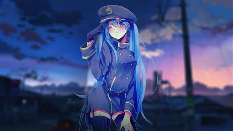 4k Anime Blue Wallpapers Wallpaper Cave