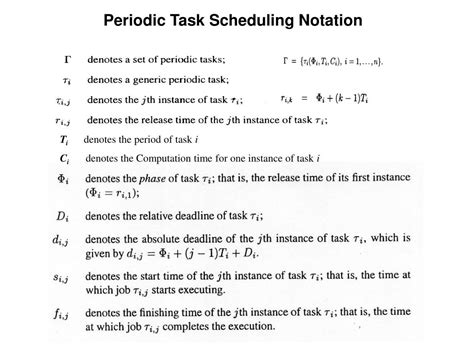 ppt chapter 4 periodic task scheduling powerpoint presentation