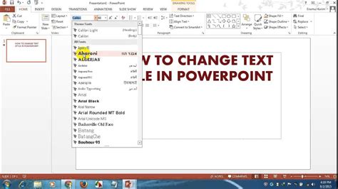 How To Change Font Style In Powerpoint Another Feature Is Changing