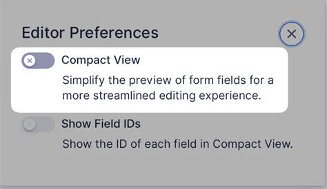 Compact View Gravity Forms Documentation