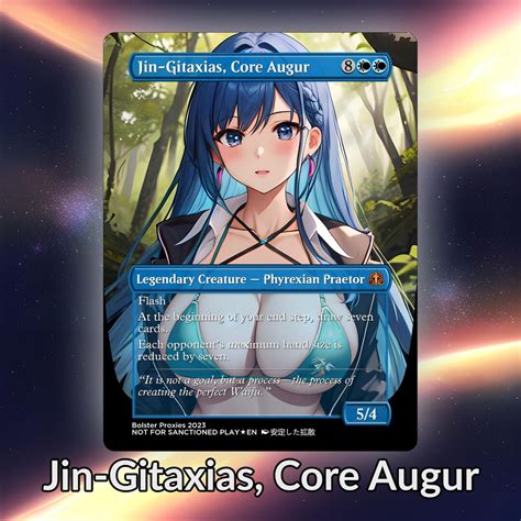 Jin Gitaxias Core Augur Anime Waifu Playtest Proxy Card Custom Tcg Art