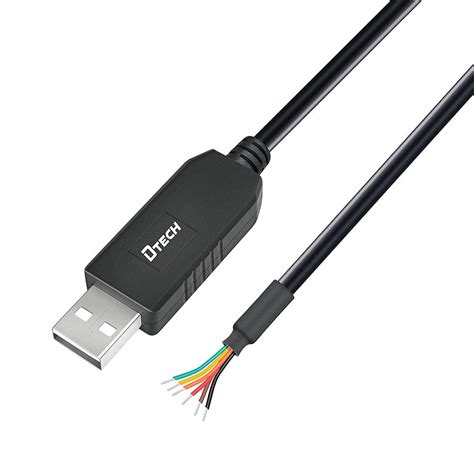 Amazon Com DTECH USB To UART TTL Serial 3 3V Adapter Cable 6 Wire End With FTDI Chip FT232 TX