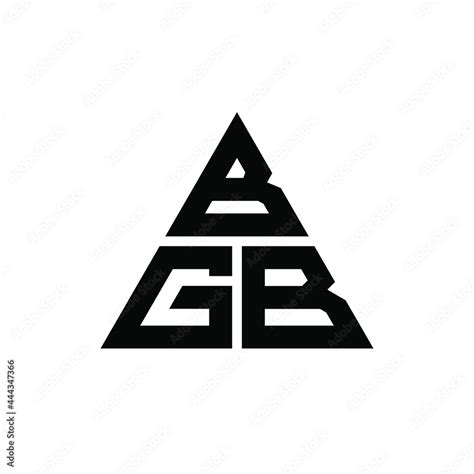 Bgb Triangle Letter Logo Design With Triangle Shape Bgb Triangle Logo