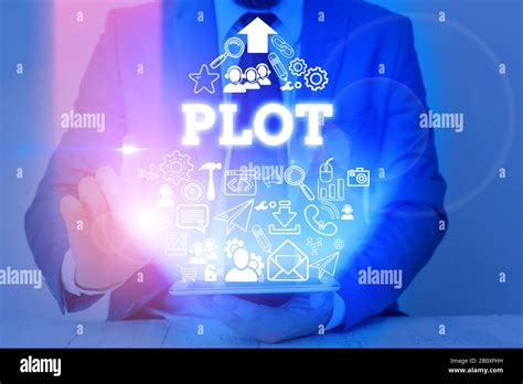 Writing Note Showing Plot Business Concept For Sequence Of Events