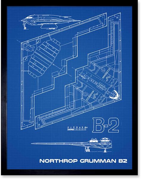 Artery8 Northrop B 2 Spirit Stealth Bomber Blueprint Plan
