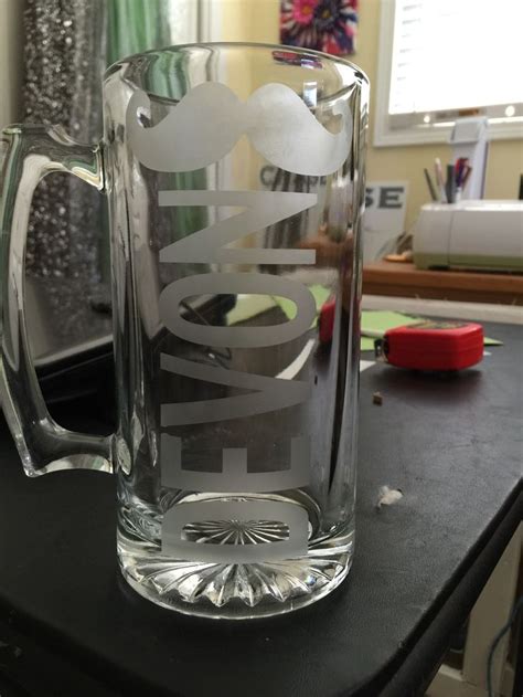 Diy Etched Beer Mugs Diy Beer Glass Etching Ideas Crafts Made