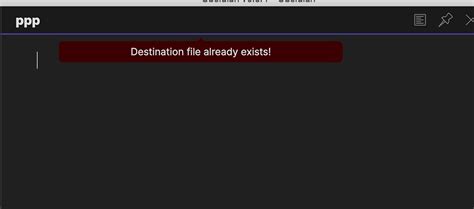 Error Destination File Already Exists When Creating New Note Using