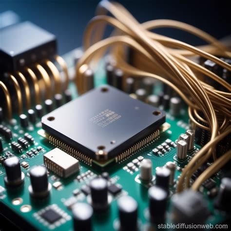 High Tech Microchip Mosaic Stable Diffusion Online