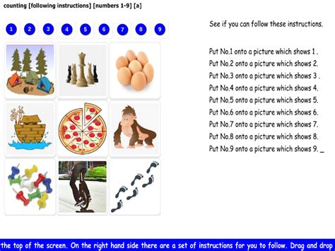 counting [following instructions] [numbers 1 9] [a] teaching resources