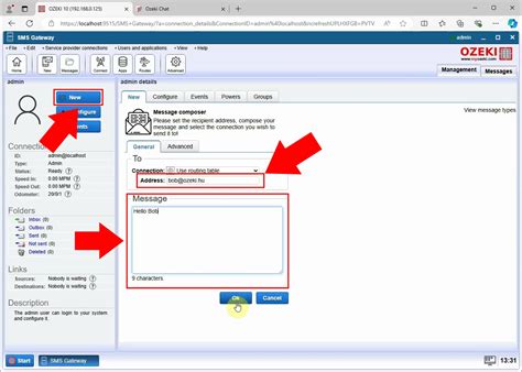How To Send An Ozeki Chat Message From The Sms Gw Gui