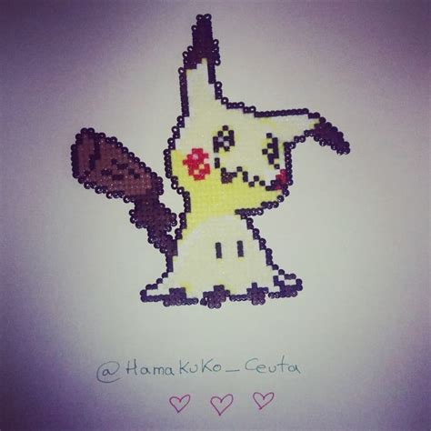 Mimikyu Pokemon Hamabeads Perlerbeads Pixelart Proyectos Instagram