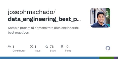 Github Josephmachadodataengineeringbestpractices Sample Project To Demonstrate Data