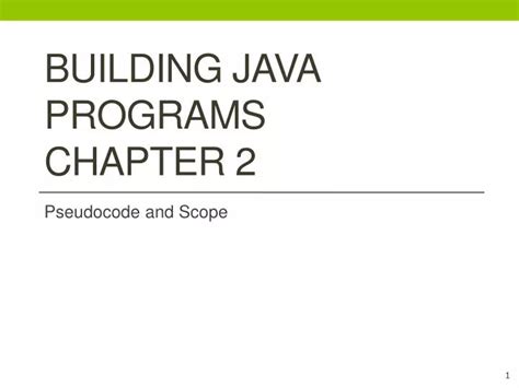 Ppt Building Java Programs Chapter 2 Powerpoint Presentation Free