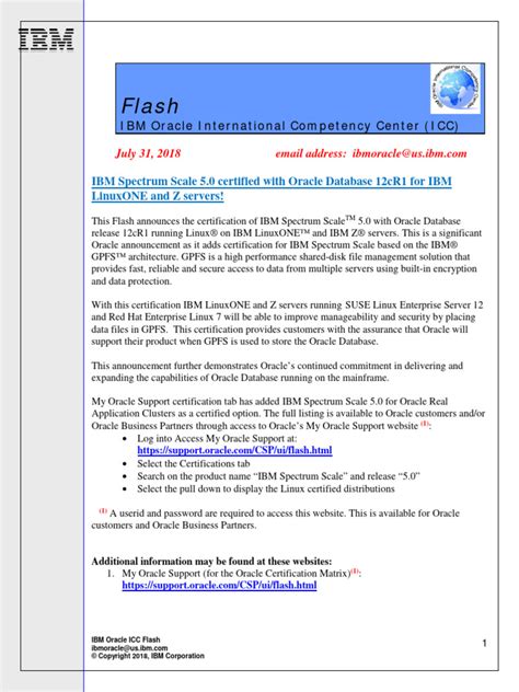 oracle with ibm spectrum scale on ibm z 31jul18 pdf oracle