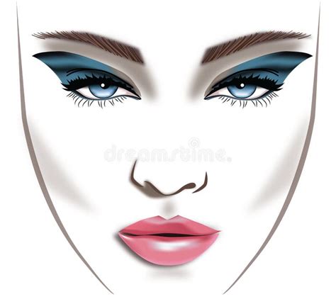 Woman Face Stock Vector Illustration Of Vector Portrait 96578884