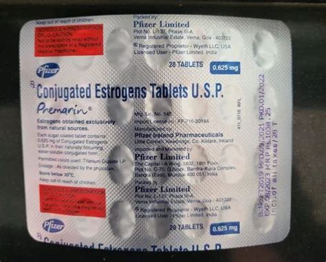Premarin Tablet Conjugated Estrogens 0625mg At ₹ 951stripe In Surat