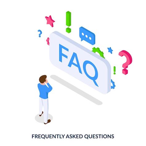 premium vector faq frequently asked questions isometric vector